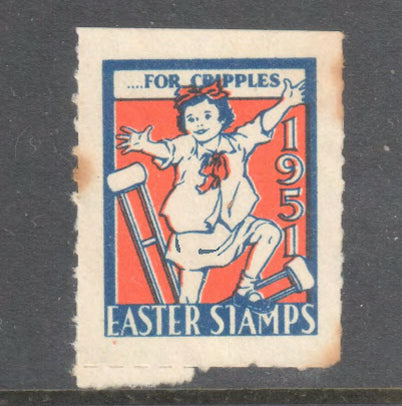 Australian 1951 Fantasy Easter Stamp For Cripples – Gumnut Antiques