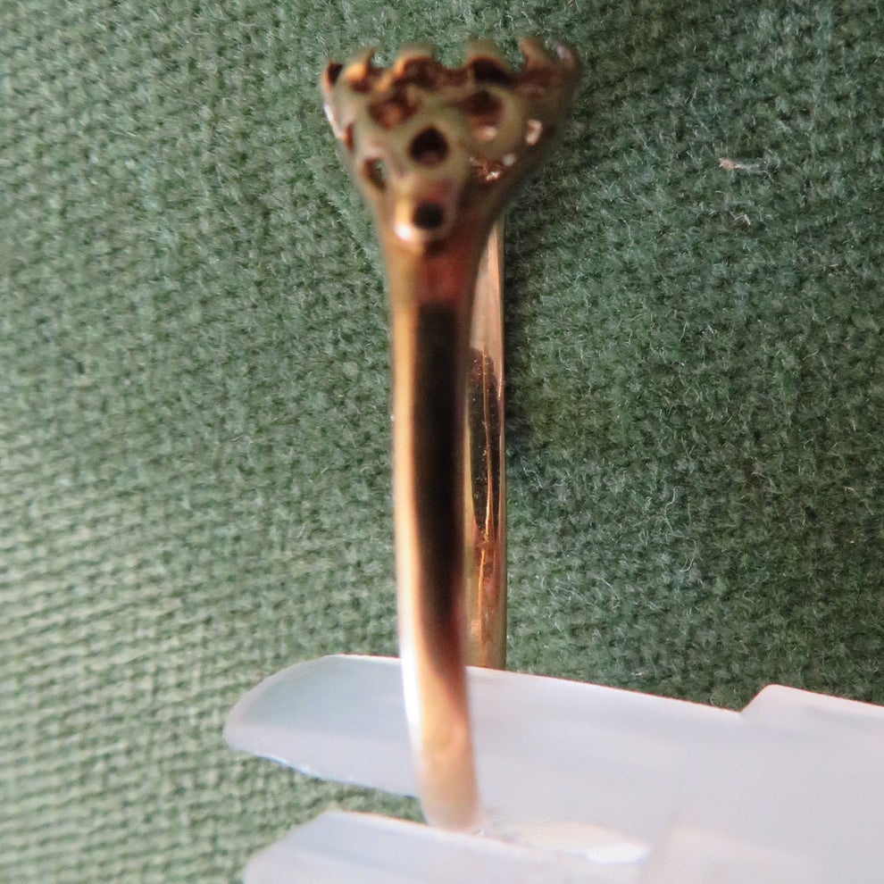 9ct Gold Fretwork Ring Setting – Gumnut Antiques
