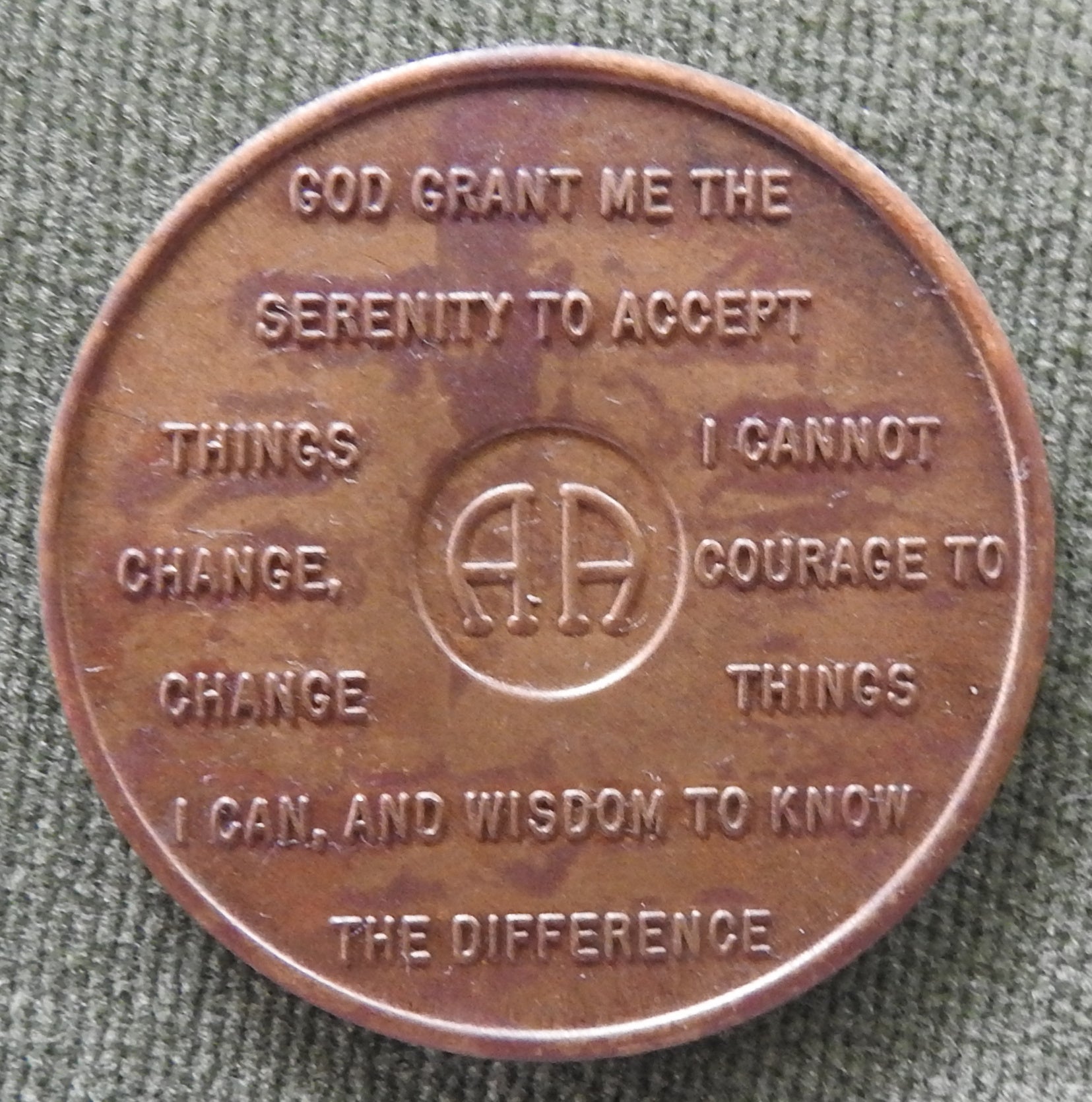 Alcoholics Anonymous Sobriety Token – Gumnut Antiques