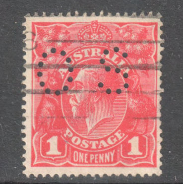 Australian 1915 1d 1 Penny Red King George V Stamp Perf: 14 – Gumnut ...