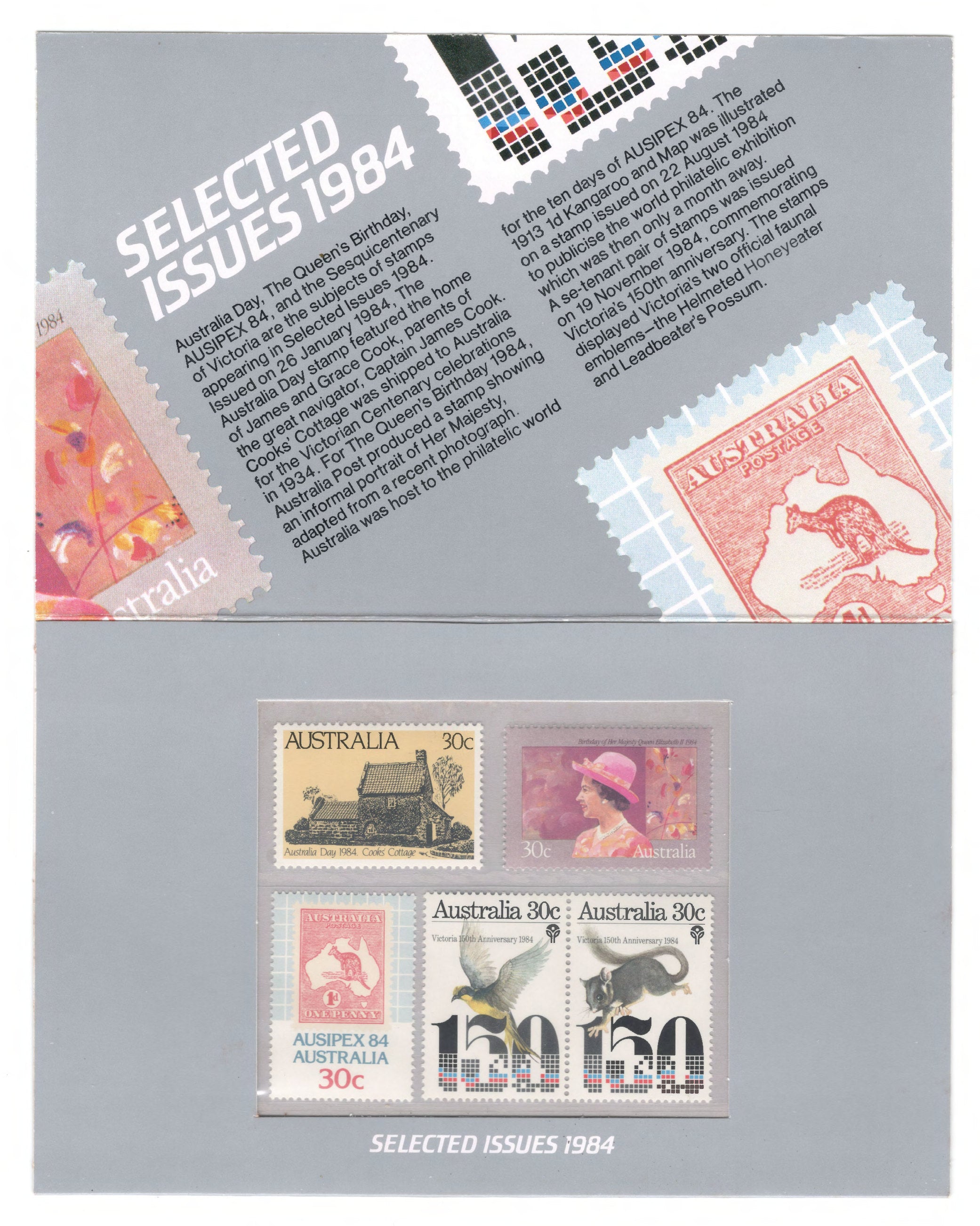 Australia 1984 Selected Issues Stamp Pack Australia Post Pack (POP ...