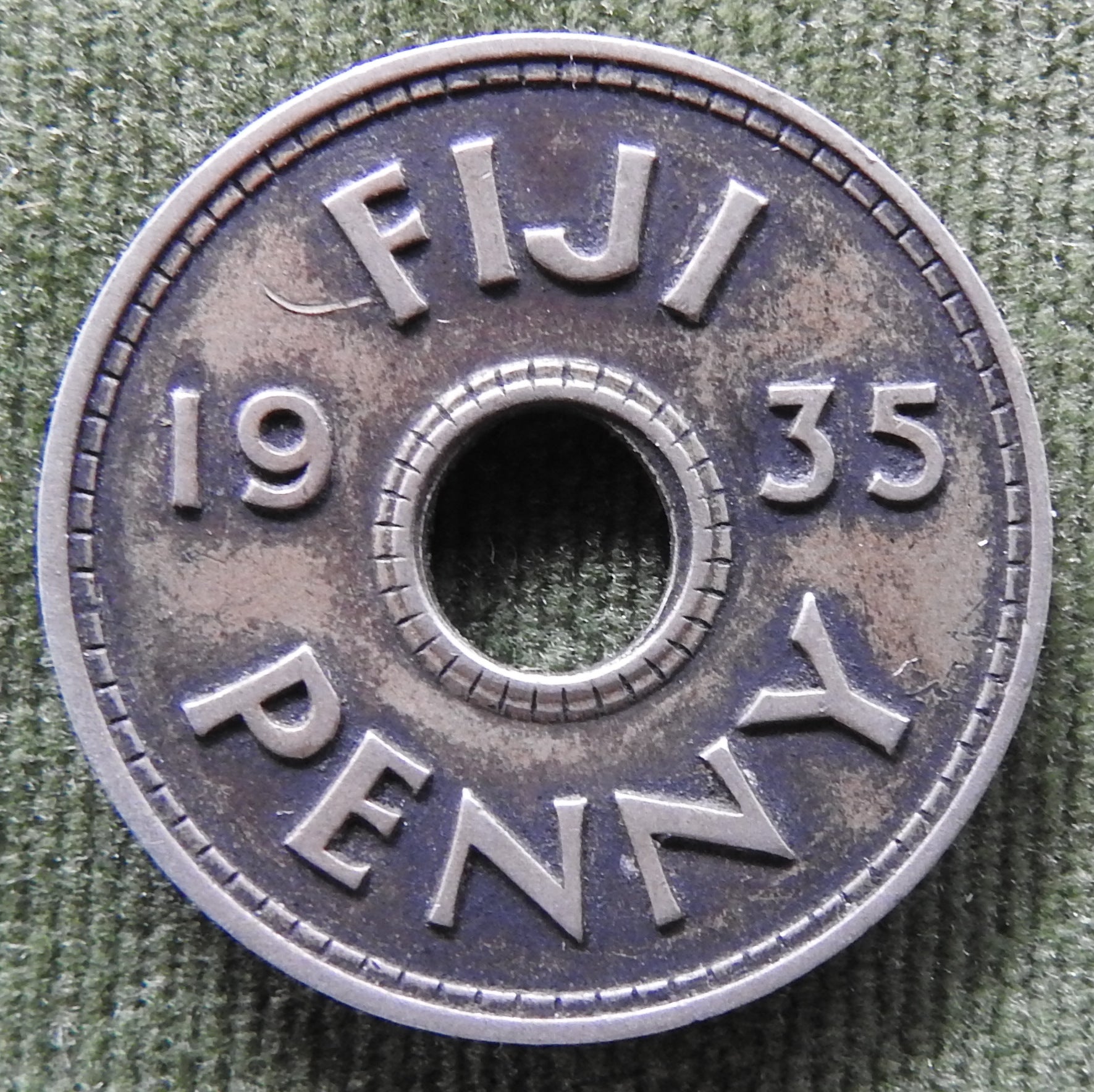 Fiji 1935 1 Penny Coin King George VI – Gumnut Antiques