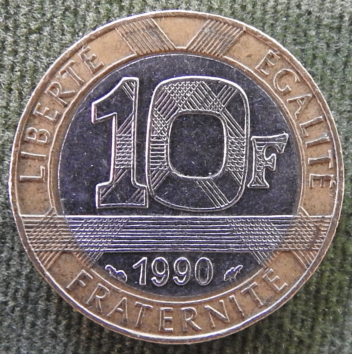 French 1990 10 Franc Coin - Circulated – Gumnut Antiques