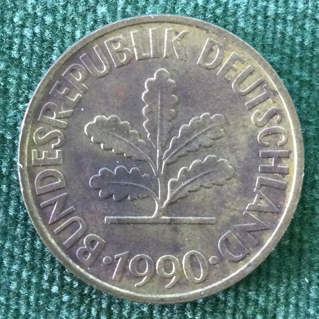 Germany 1990 D 10 Pfennig Coin – Gumnut Antiques