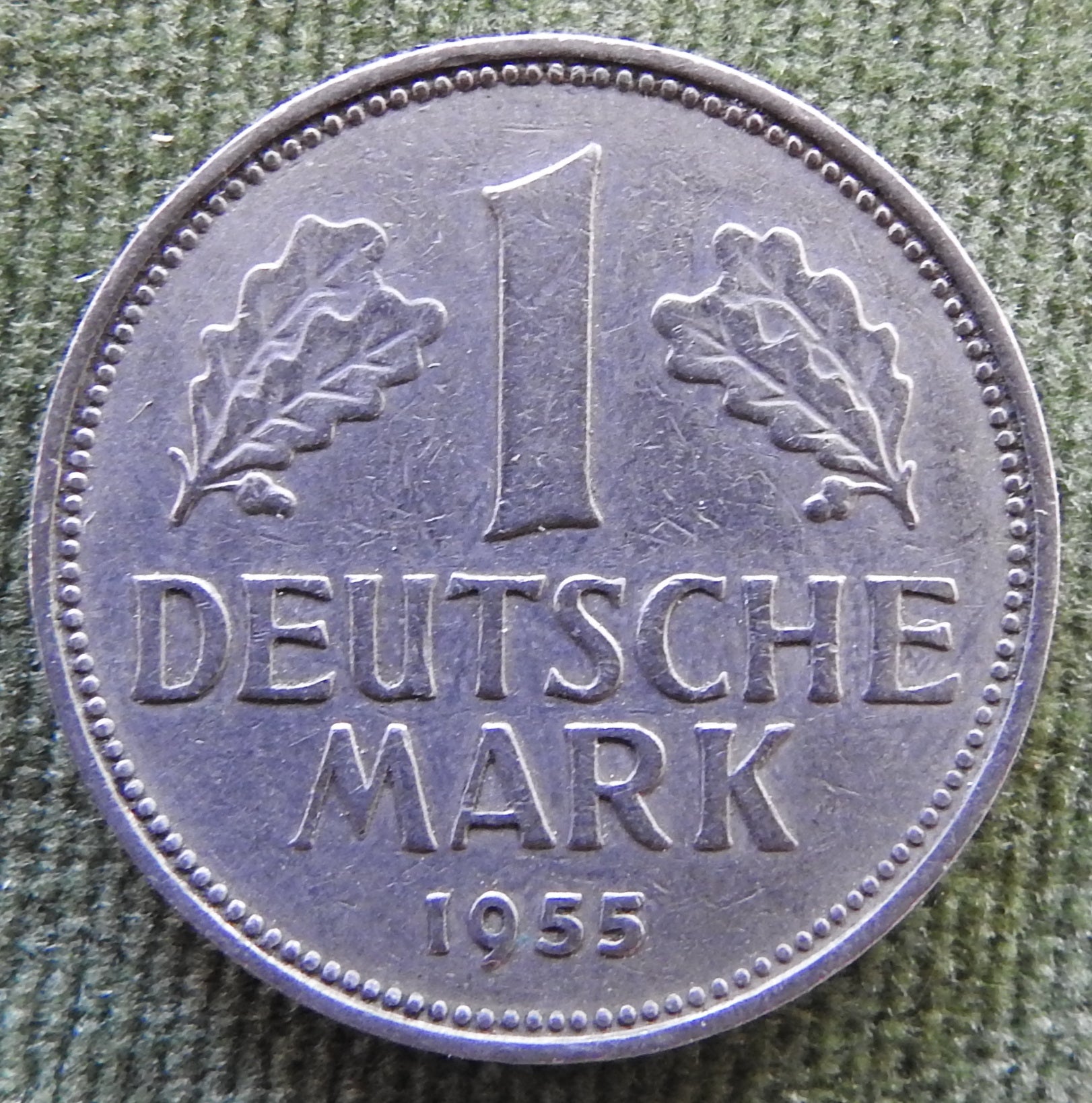 Germany 1955 F 1 Deutsche Mark Coin - Circulated – Gumnut Antiques