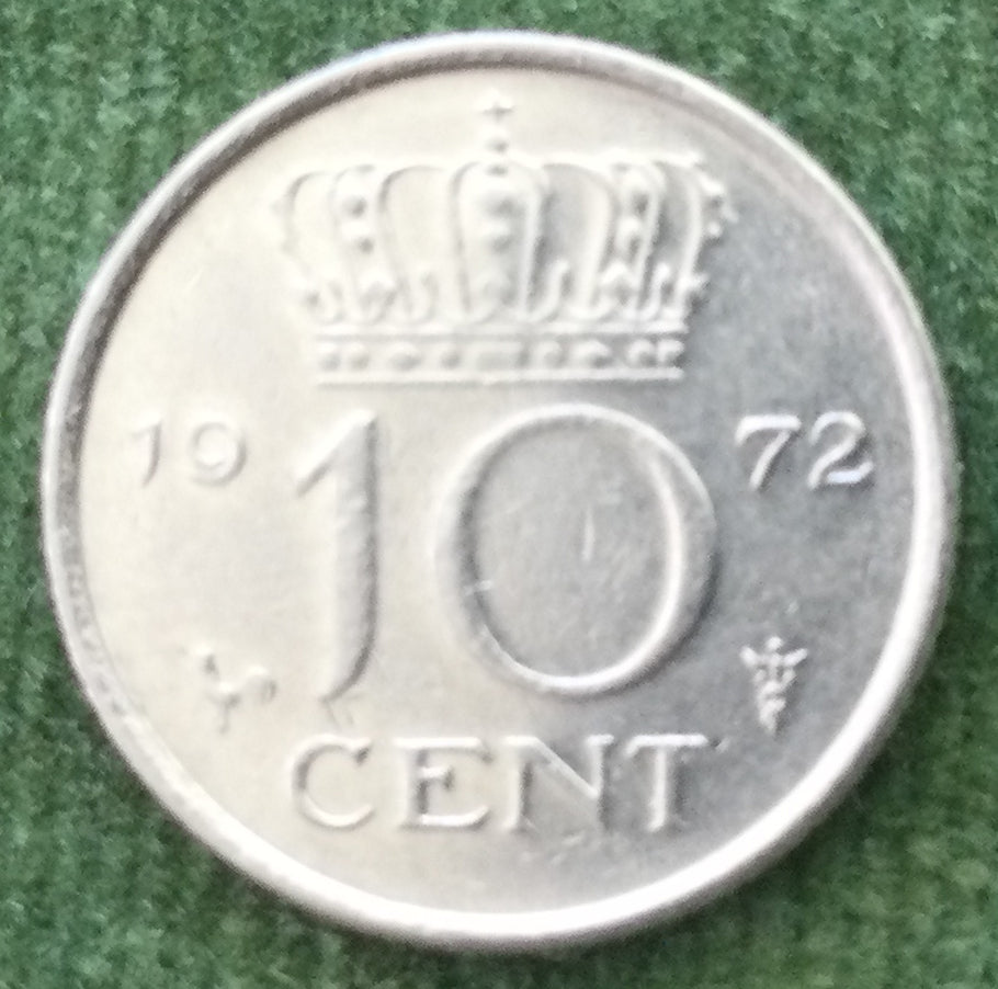 Netherlands 1972 10 Cent Juliana Coin – Gumnut Antiques