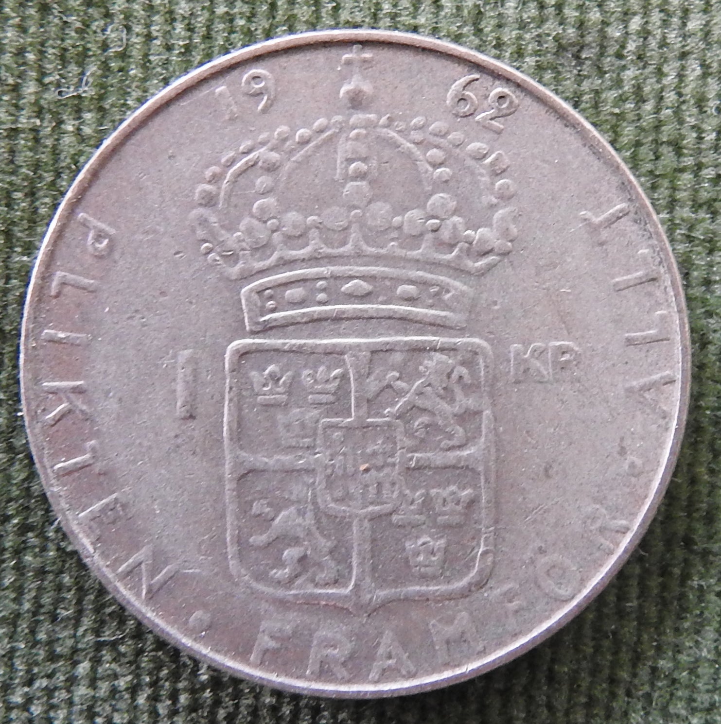 Sweden 1962 1 Kroner King Gustaf VI Adolf Coin – Gumnut Antiques