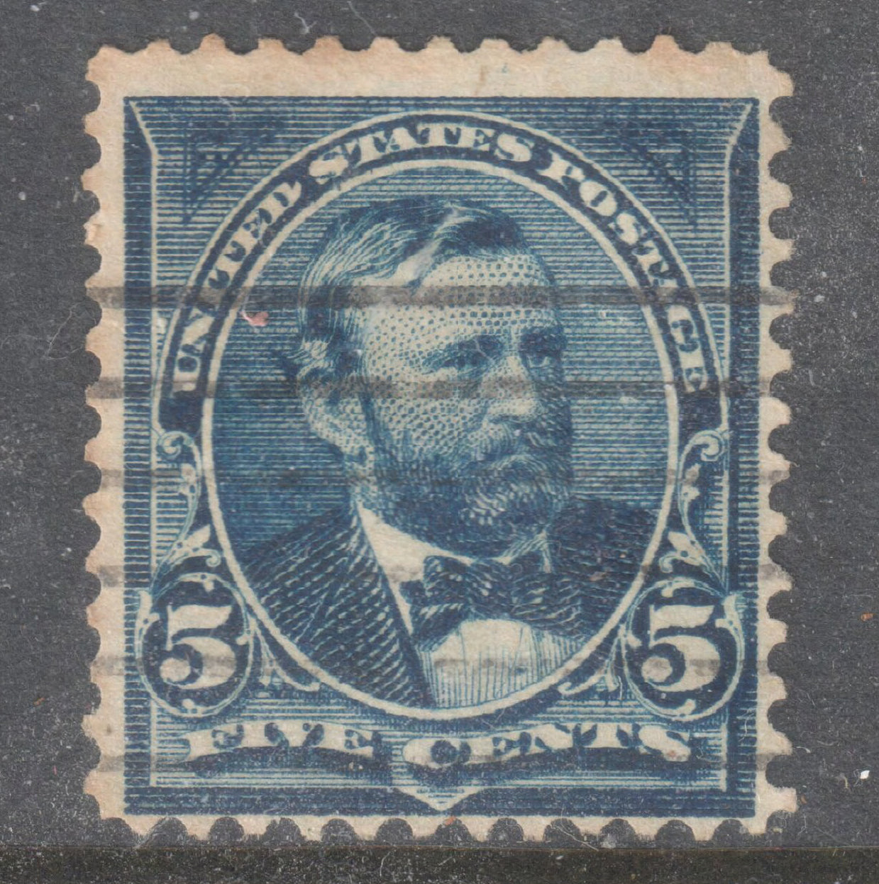 USA America 1898 5c Blue Ulysses S Grant Postage Stamp Perfin:12 ...