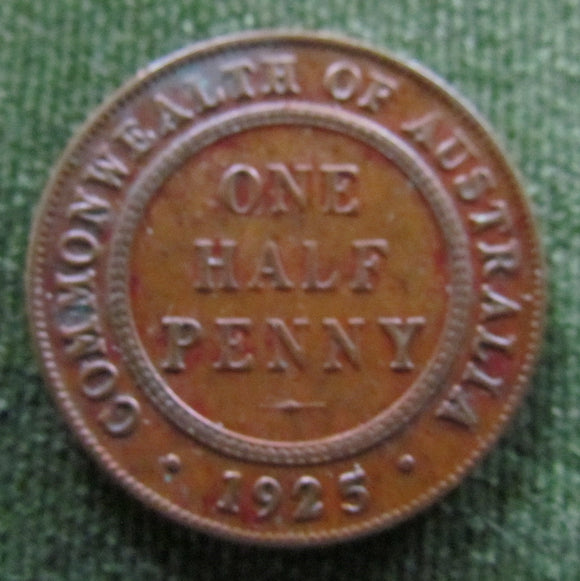 Australian 1925 1/2d Half Penny King George V Coin – Gumnut Antiques