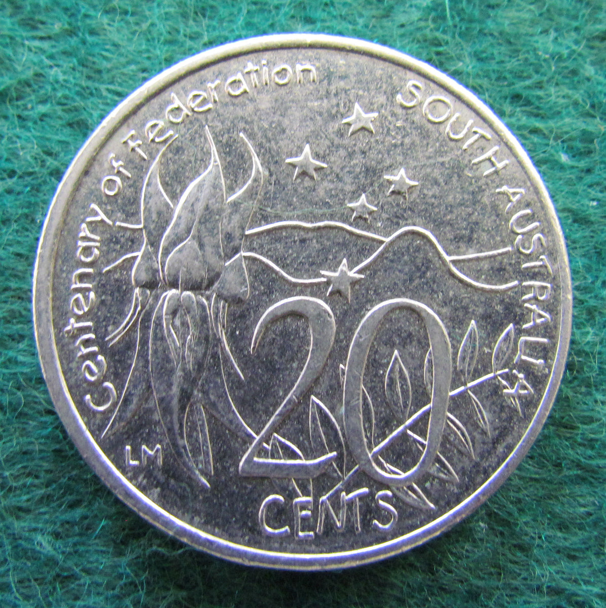 Australian 2001 20 Cent Coin Centenary Of Federation South Australia Q ...