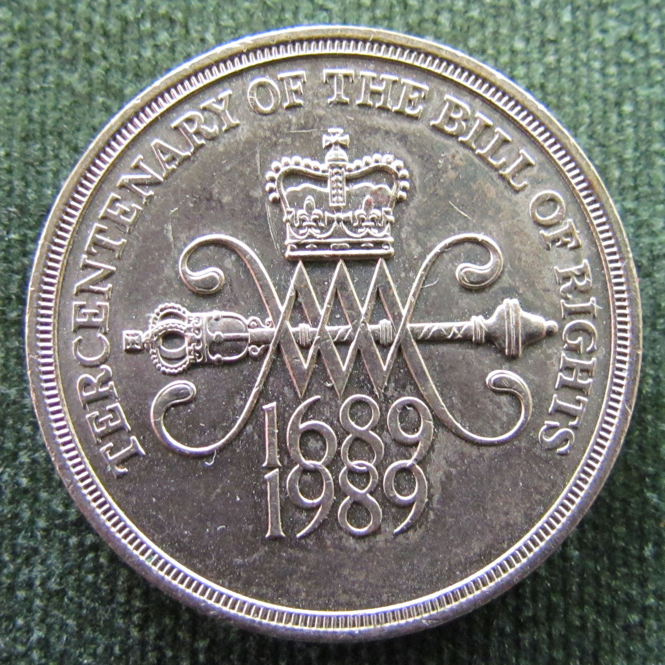 GB British UK English 1989 2 Pound Tercentenary Of The Bill Of Rights ...