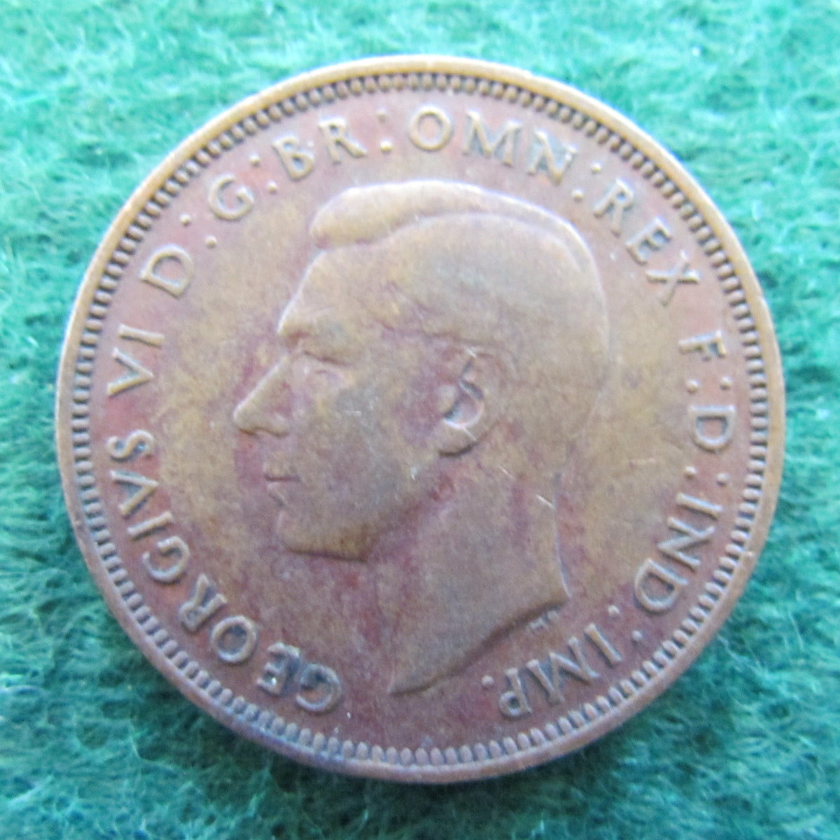 GB British UK English 1944 Half Penny King George VI Coin – Gumnut Antiques