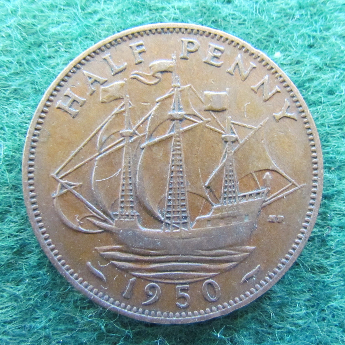 GB British UK English 1950 Half Penny King George VI Coin – Gumnut Antiques