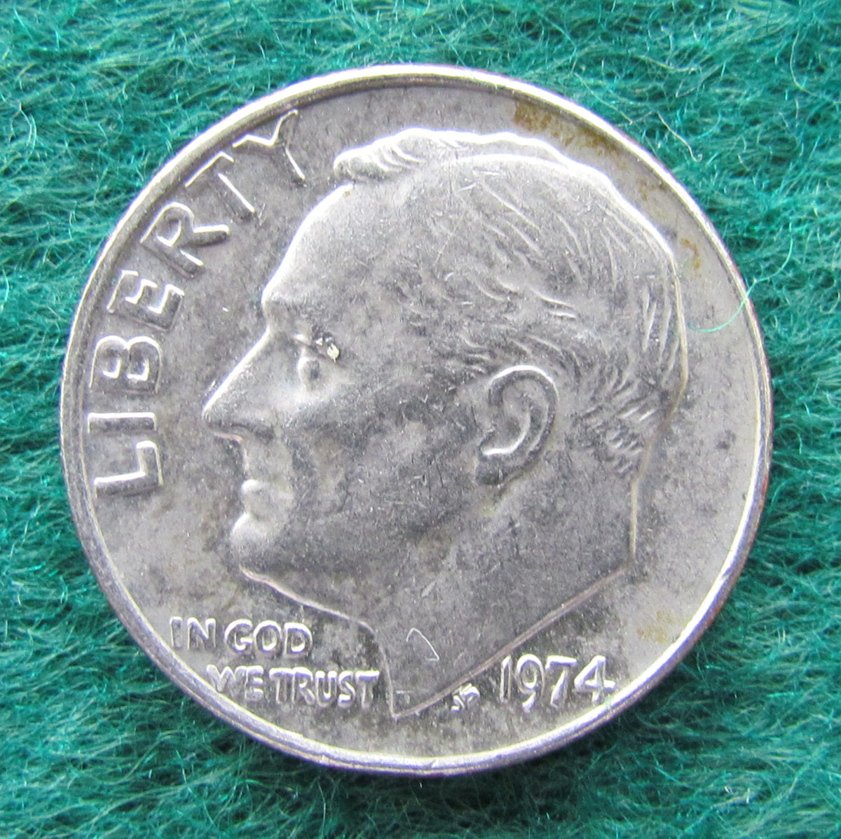 USA American 1974 Dime Roosevelt Coin - Circulated – Gumnut Antiques
