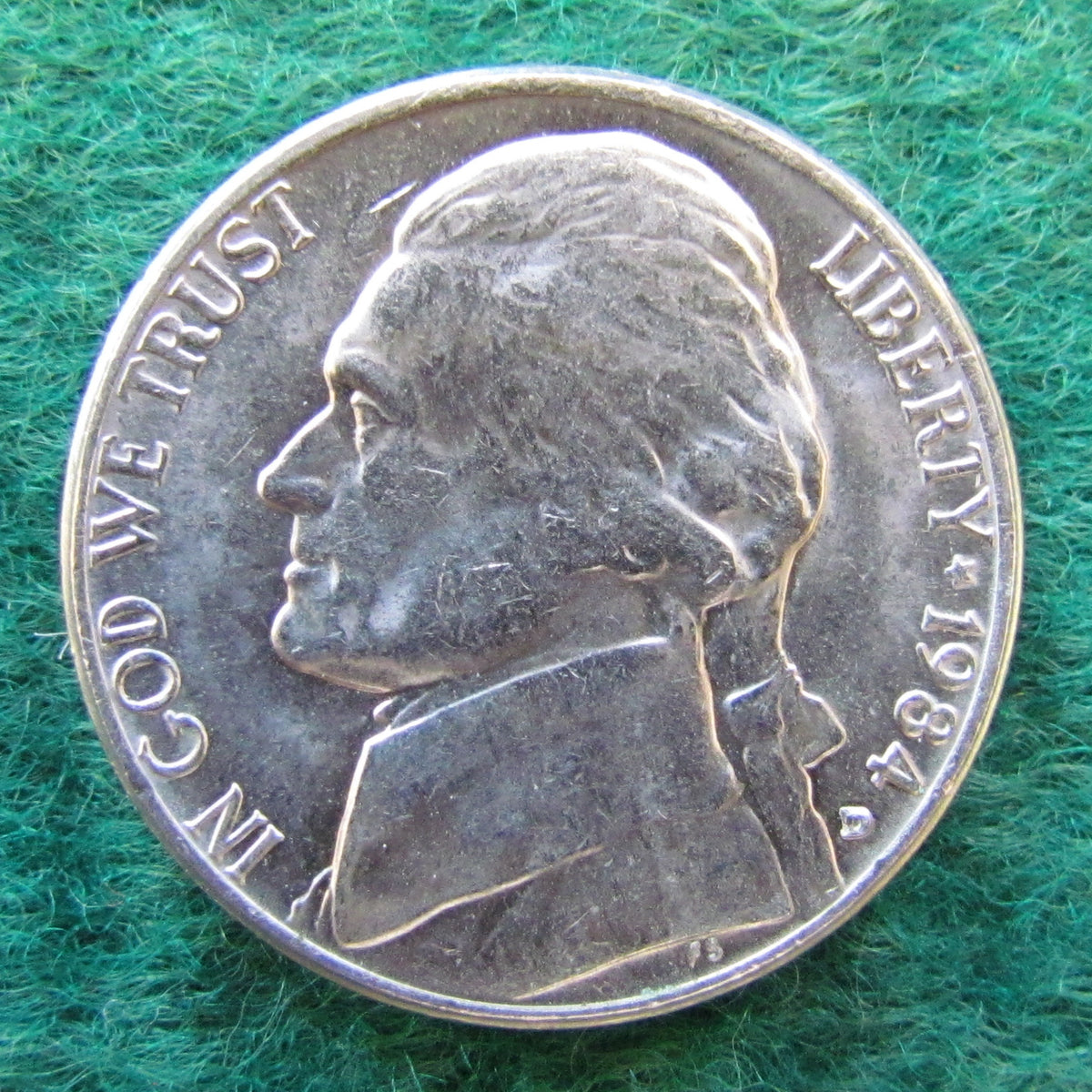 USA American 1984 D Nickel Jefferson Coin - Circulated – Gumnut Antiques